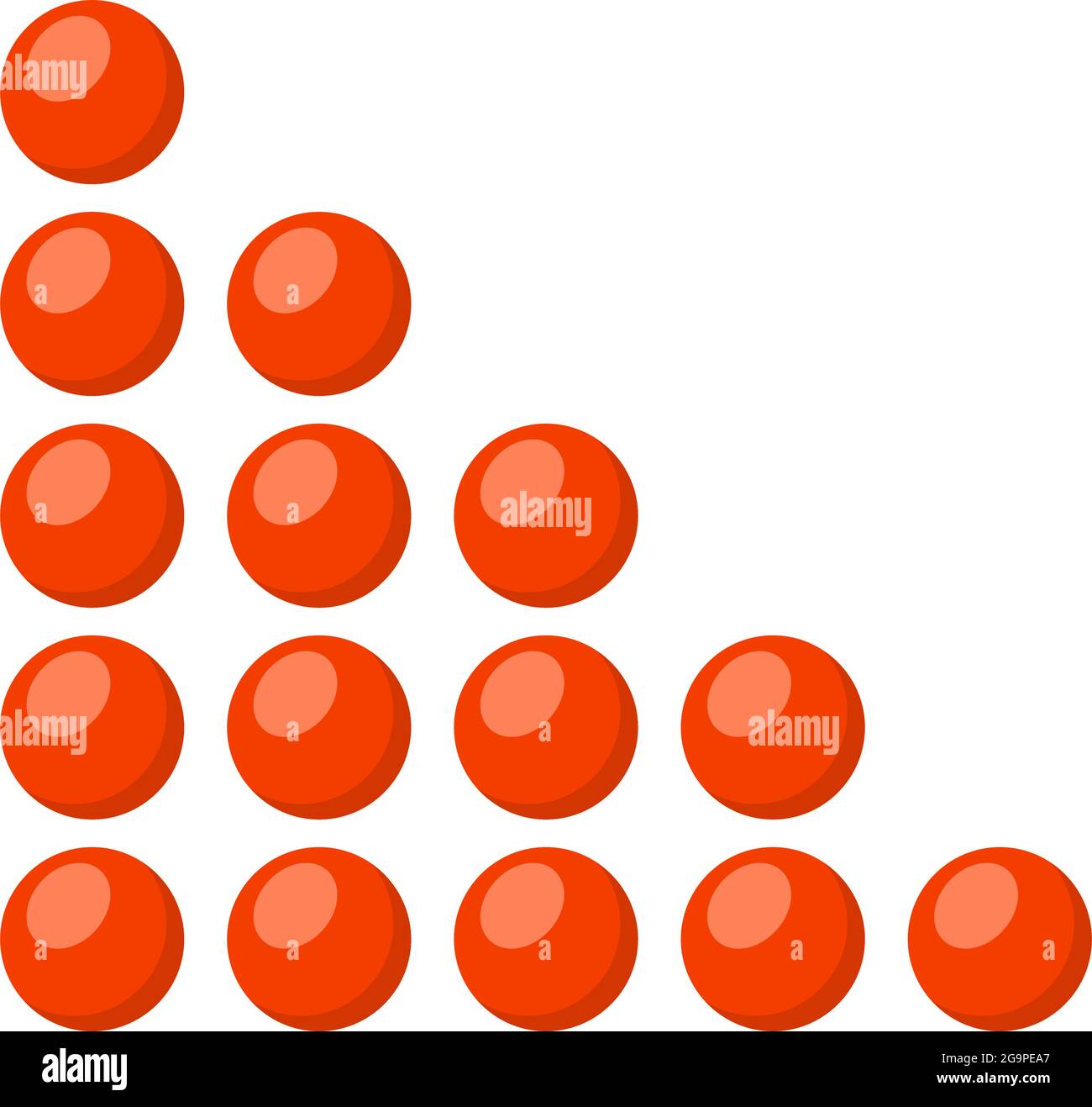 Red sphere, orb, globe and ball formation – stock vector illustration ...