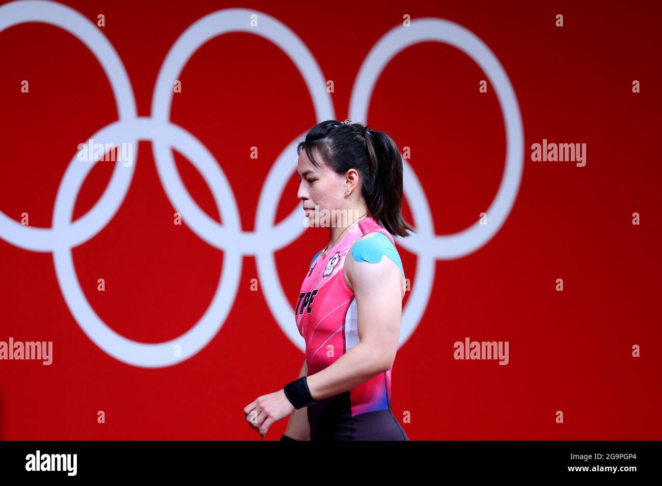 Tokyo, Japan. 27th July, 2021. Kuo Hsing-Chun (TPE) Weightlifting ...