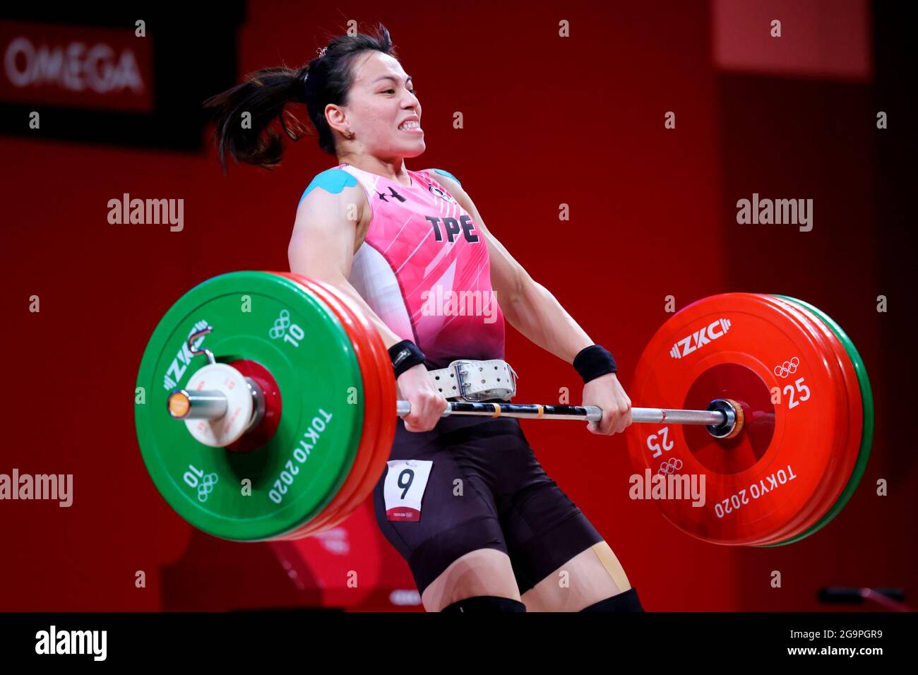 Tokyo, Japan. 27th July, 2021. Kuo Hsing-Chun (TPE) Weightlifting ...