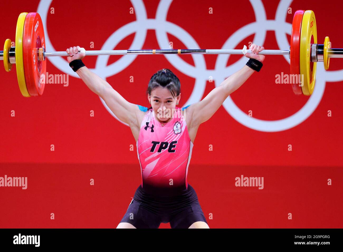 Tokyo, Japan. 27th July, 2021. Kuo Hsing-Chun (TPE) Weightlifting ...