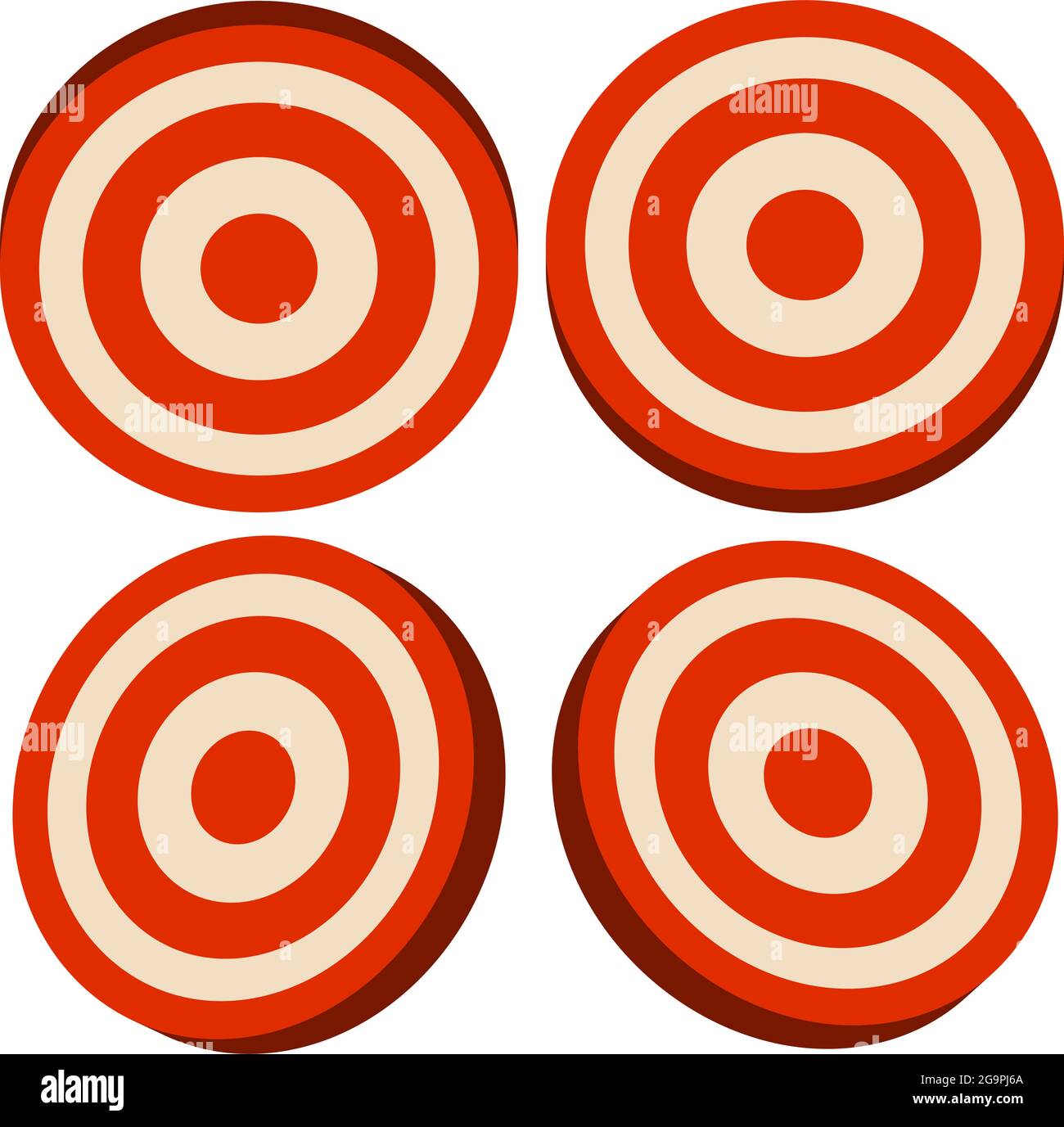 Red target mark, cross hair. Pinpoint, locate, location icon. Accurate ...