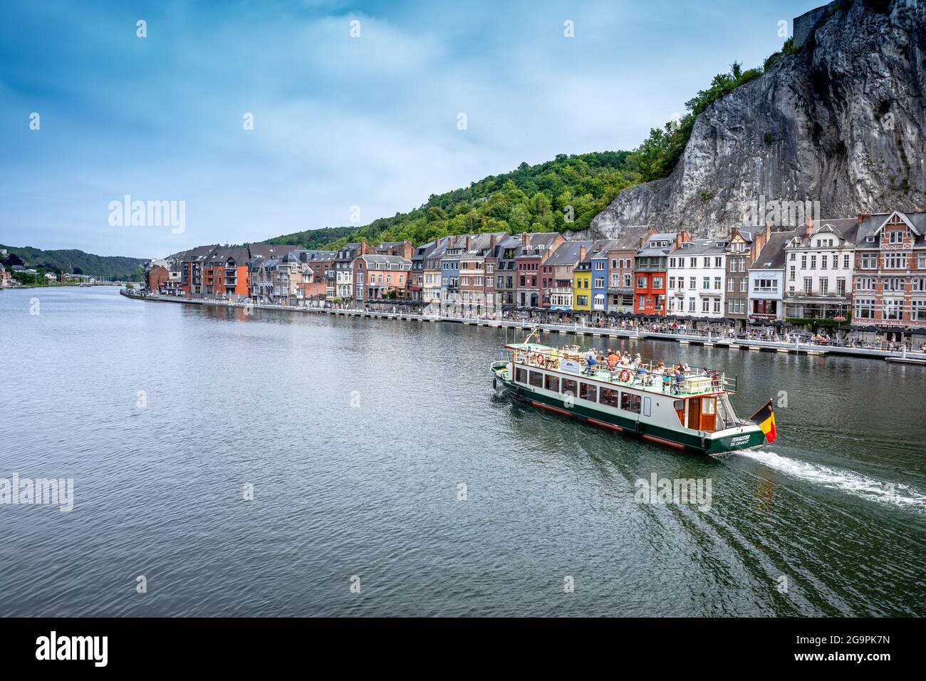 Dinant, Belgium - July 19, 2020: The historic town of Dinant. Tourist ...