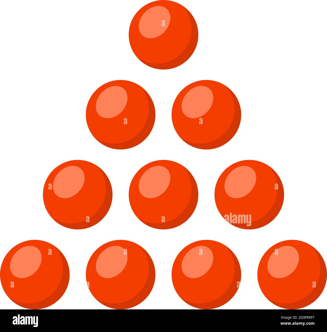 Red sphere, orb, globe and ball formation – stock vector illustration ...