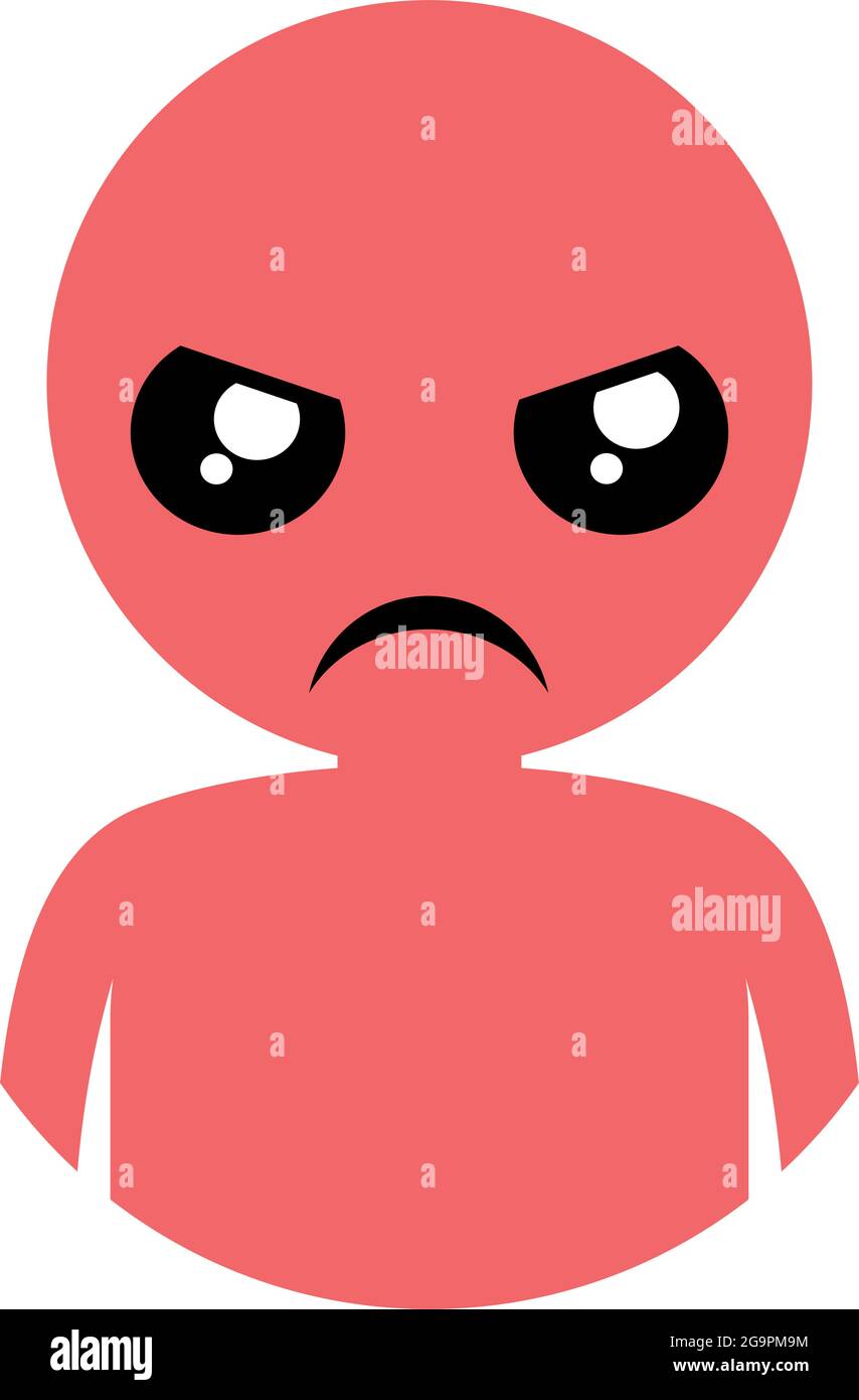 Angry expression vector vectors hi-res stock photography and images - Alamy