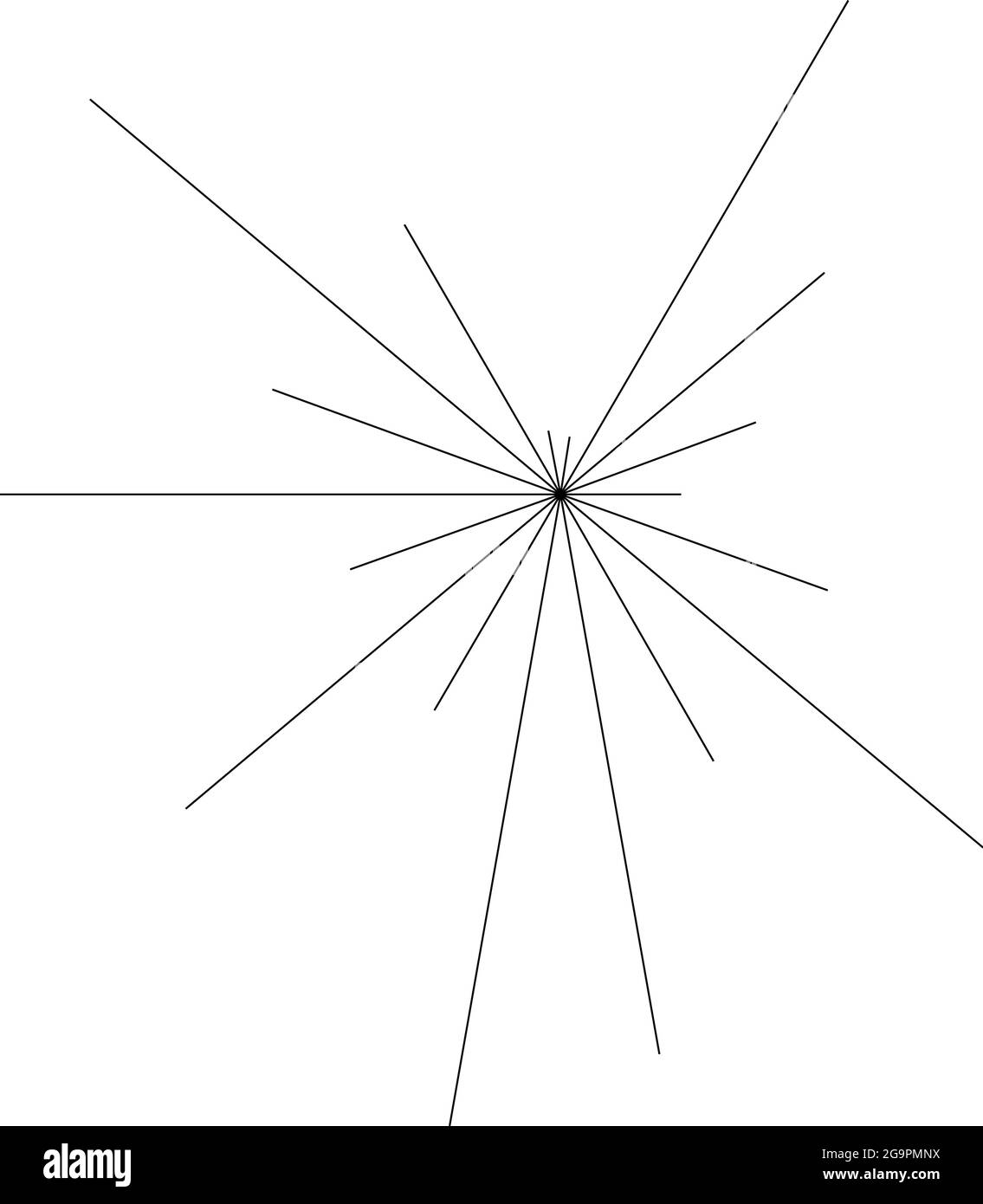 Abstract radial, radiating lines, stripes. Burst lines. Converging ...
