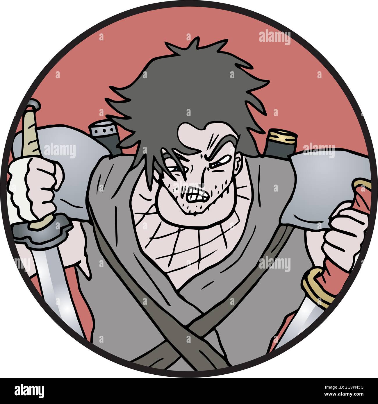 Battle warrior Stock Vector Images - Alamy