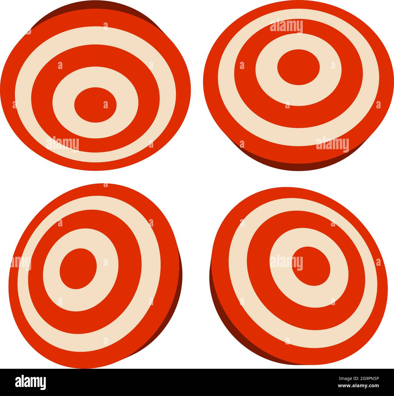 Red target mark, cross hair. Pinpoint, locate, location icon. Accurate ...