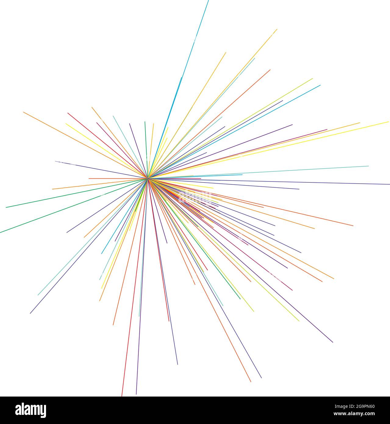 Abstract radial, radiating lines, stripes. Burst lines. Converging ...