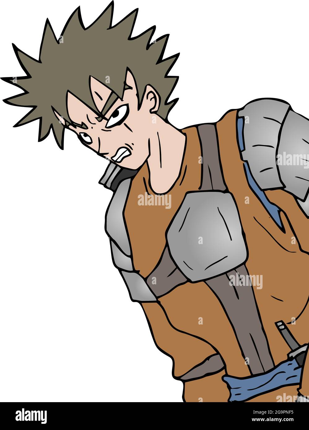 Medieval knight warrior fight Stock Vector Images - Alamy