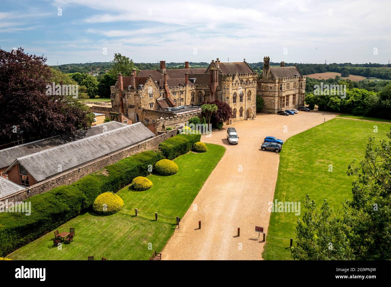 Battle, July 2021: Battle Abbey School in Battle in East Sussex Stock ...