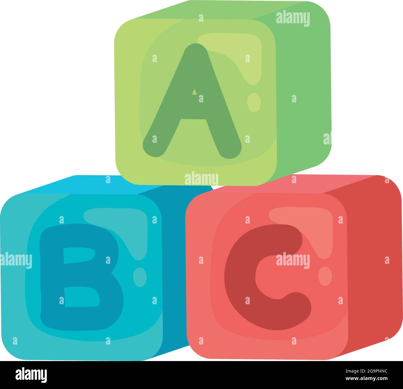 Abc kids blocks Stock Vector Images - Alamy
