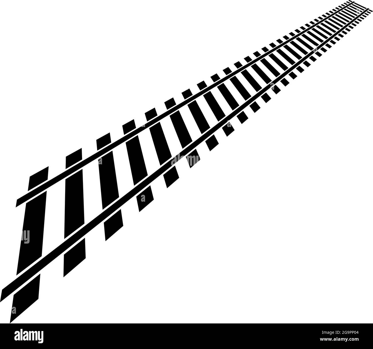 Train Tracks Black And White Clipart