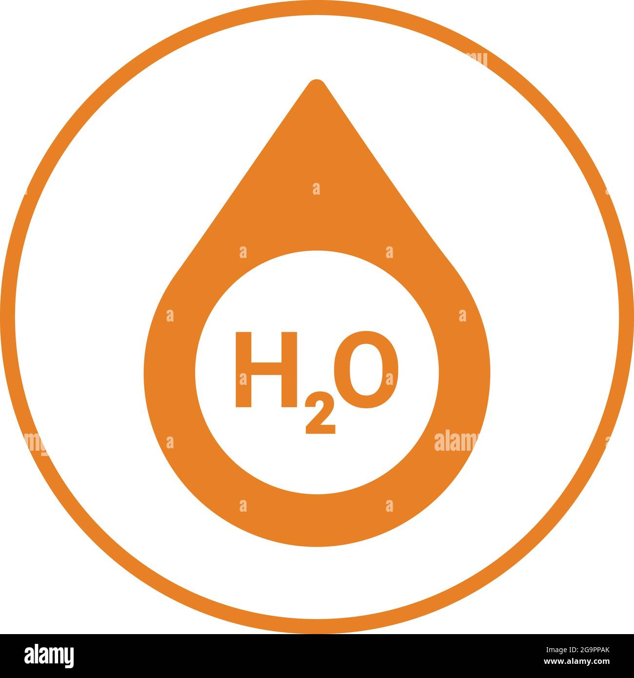 H2o molecule drop Stock Vector Images - Alamy