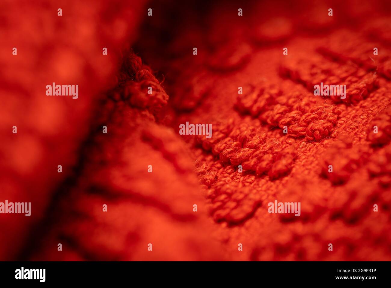 Red fabric material texture background Stock Photo - Alamy