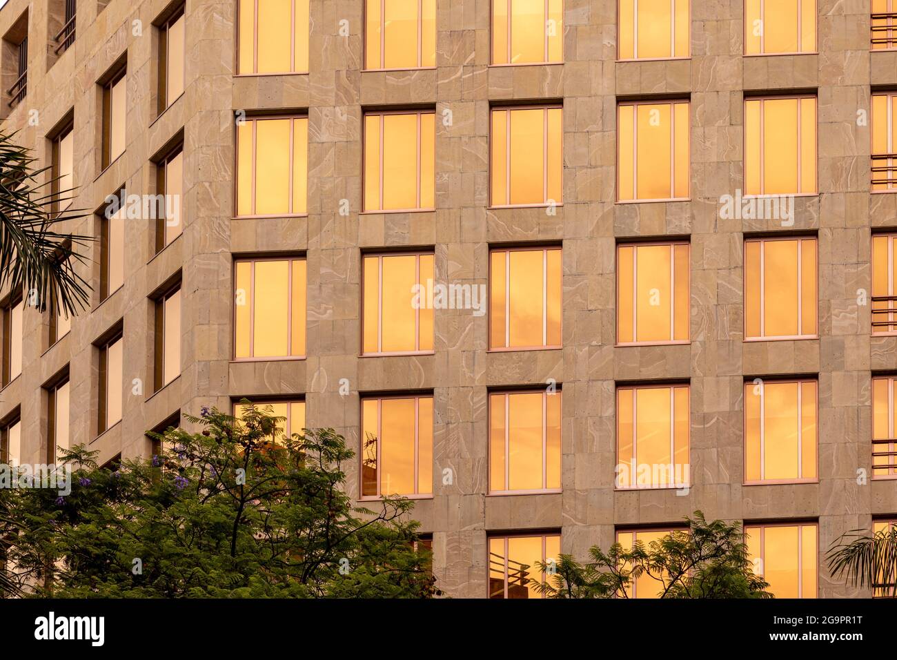 Brick facade texture with windows Stock Photo - Alamy