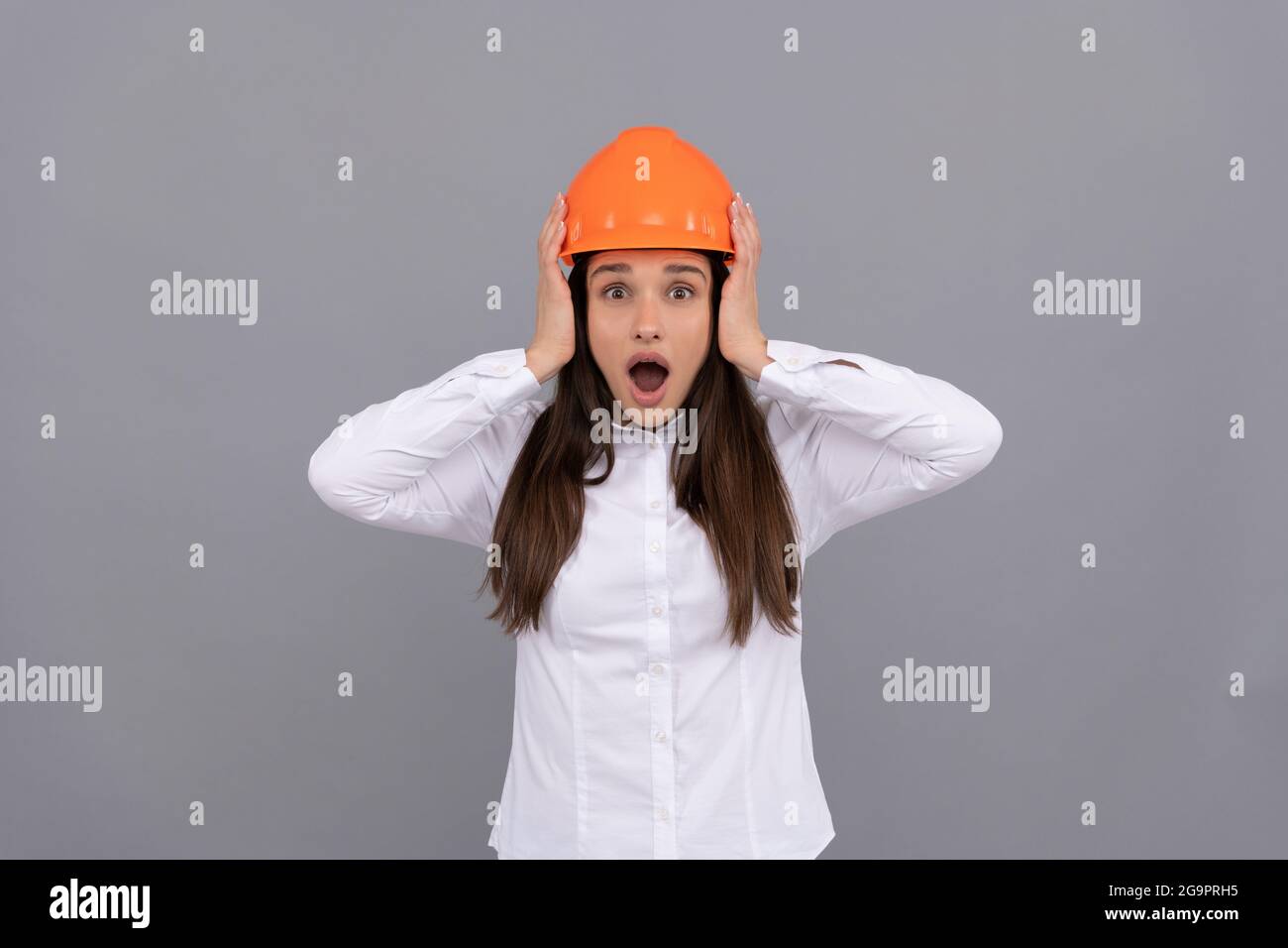 Woman safety inspector hi-res stock photography and images - Alamy