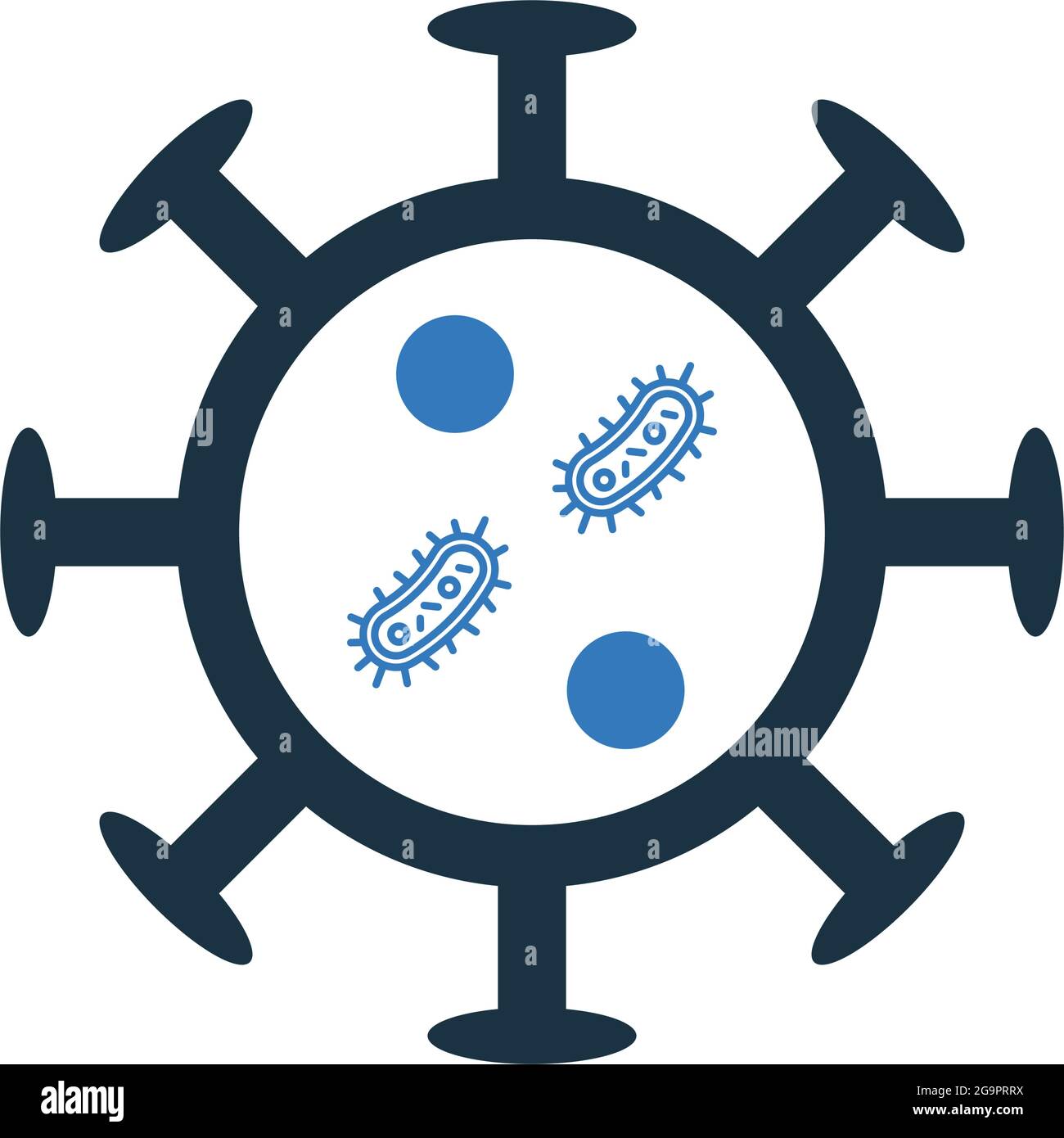 Simple virus cell hi-res stock photography and images - Alamy