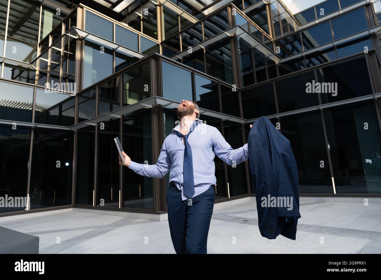 business man crying in depression having business problems, depression ...