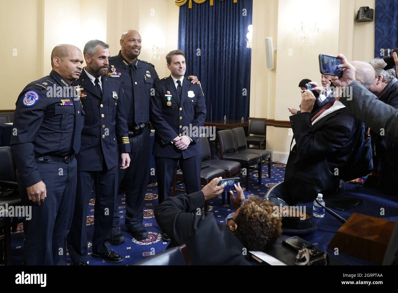 U.S. Capitol Police Sgt. Aquilino Gonell, from left, Washington ...