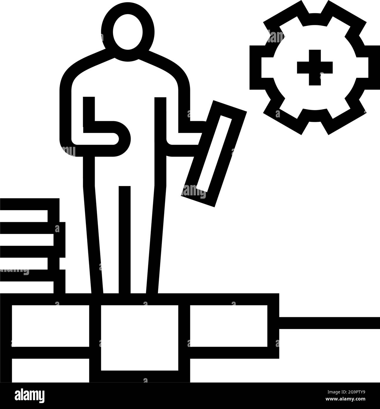 master tiler line icon vector illustration Stock Vector Image & Art - Alamy