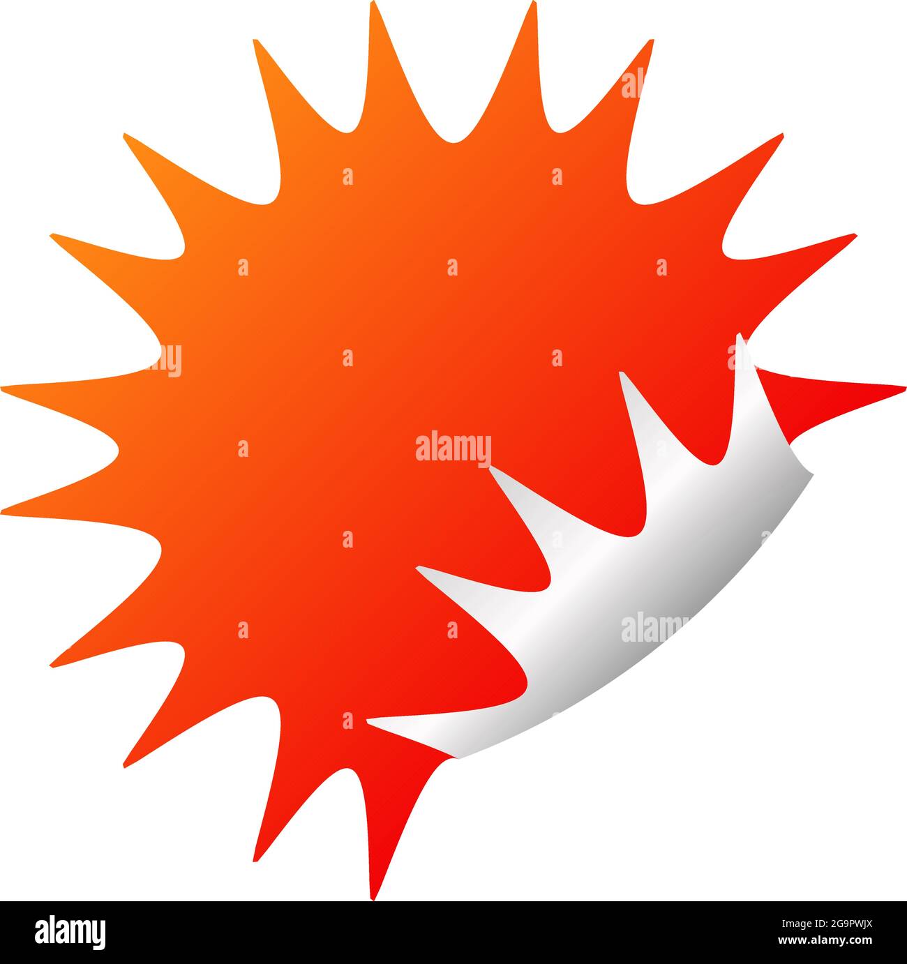 Price tag, label. Starburst, sunburst element. Price flash sticker ...