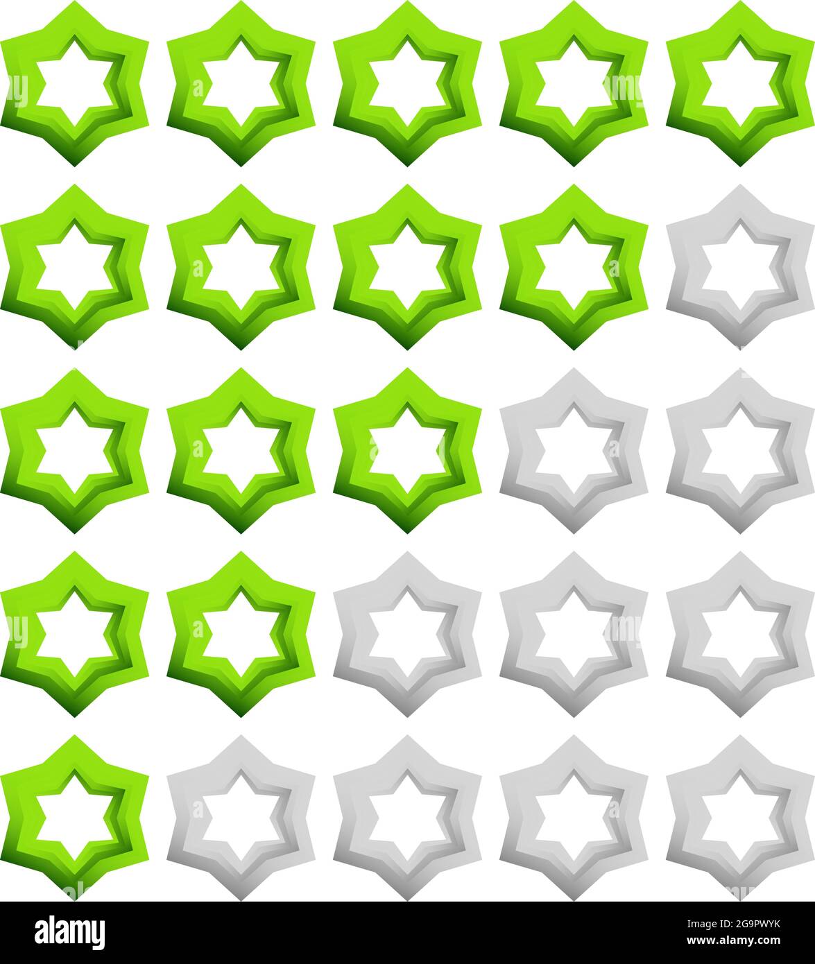 Star rating element. Value, estimination, user feedback, survey icon ...