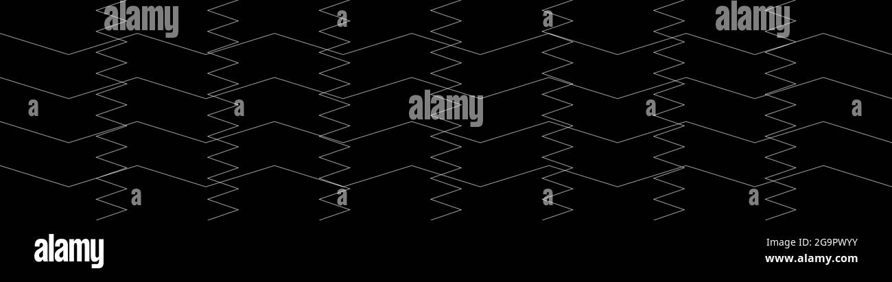 Angular, edgy zig-zag, criss-cross intersecting lines grid, mesh pattern, background. Abstract ...