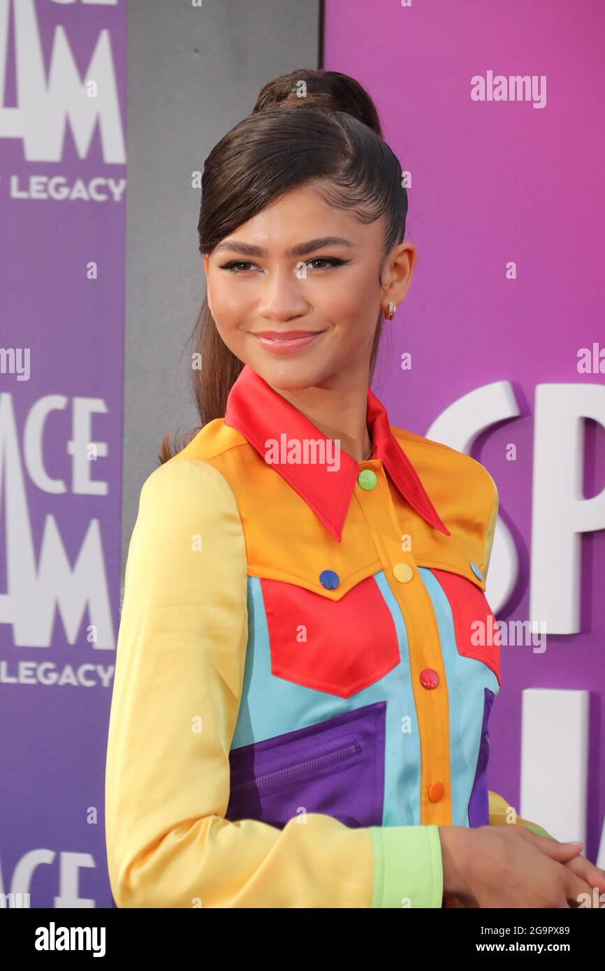 Zendaya at the World Premiere of Warner Bros. Pictures "Space Jam: A ...