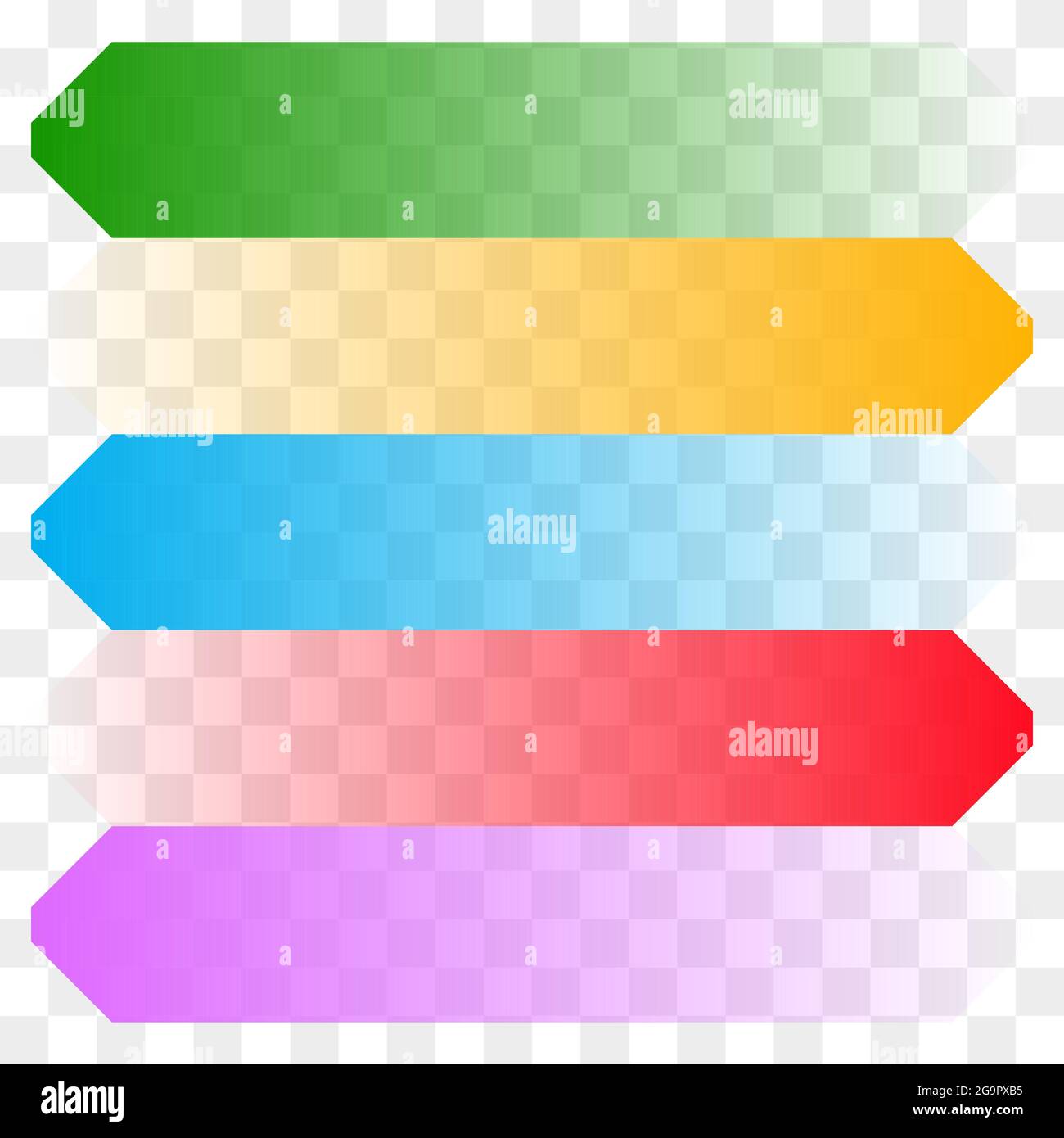 Alternating bars, rectangles simple infographic banner template – stock ...