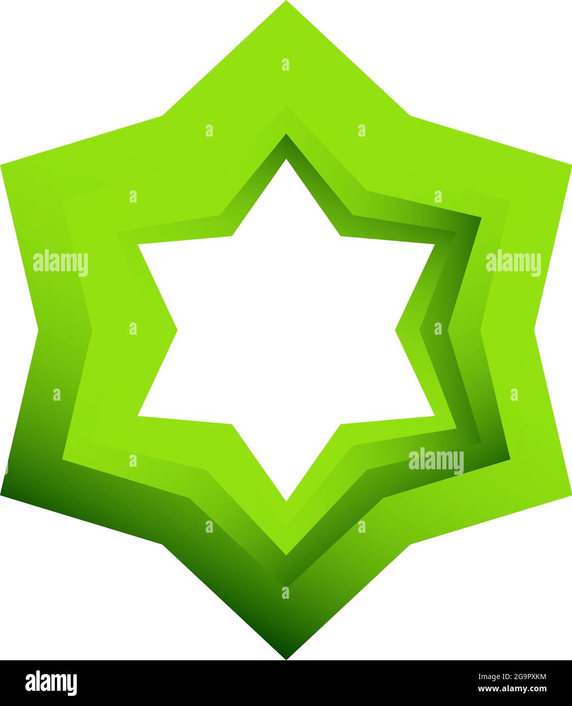 Abstract David star, icon, design element, symbol. Six-pointed star ...