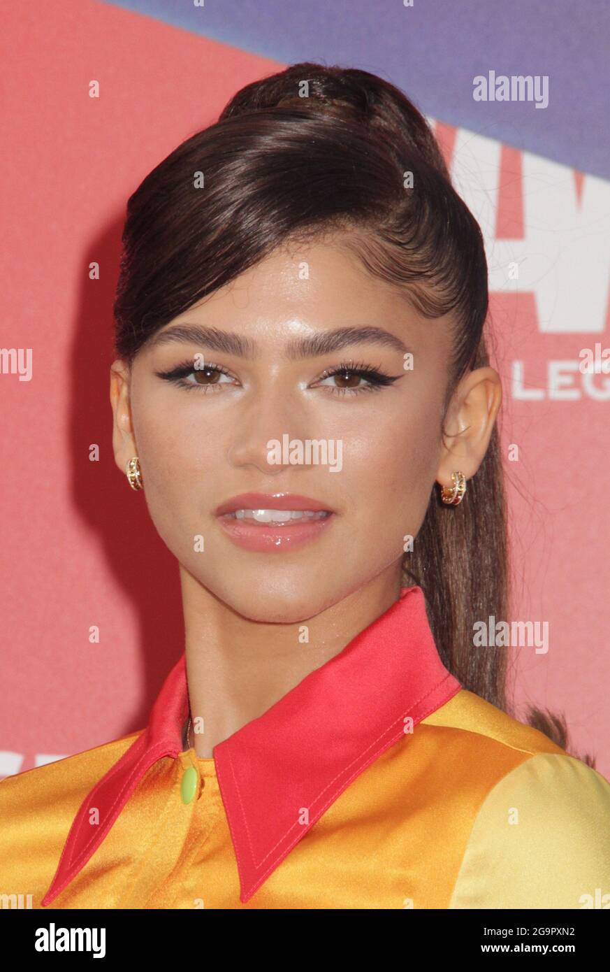Zendaya 07/12/2021 The World Premiere of “Space Jam: A New Legacy” held ...
