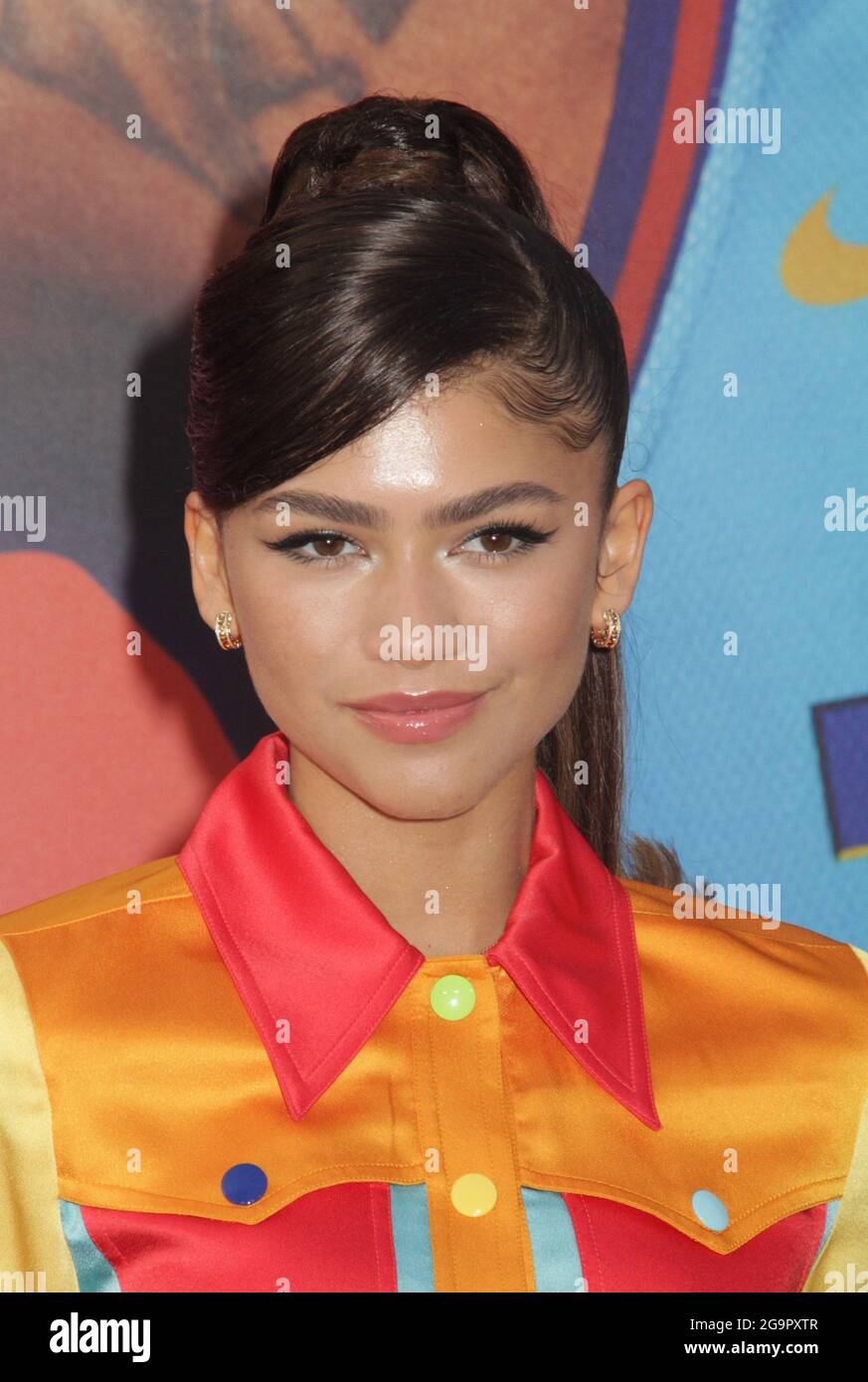 Zendaya 07/12/2021 The World Premiere of “Space Jam: A New Legacy” held ...