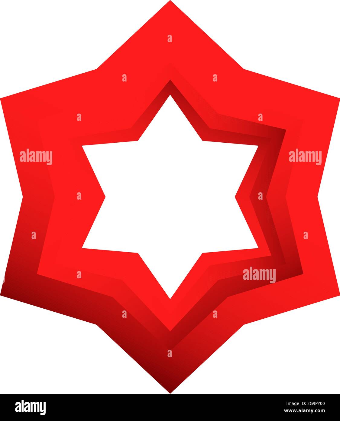 Abstract David star, icon, design element, symbol. Six-pointed star ...