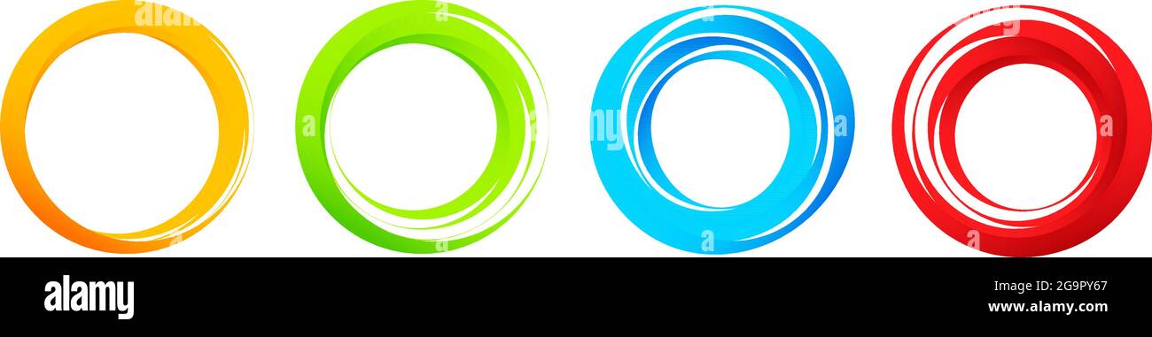 Abstract circle, rings icon, symbol, design element – stock vector ...