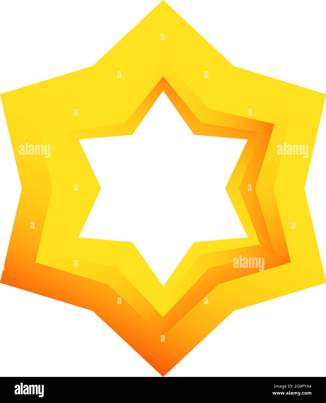 Abstract David star, icon, design element, symbol. Six-pointed star ...