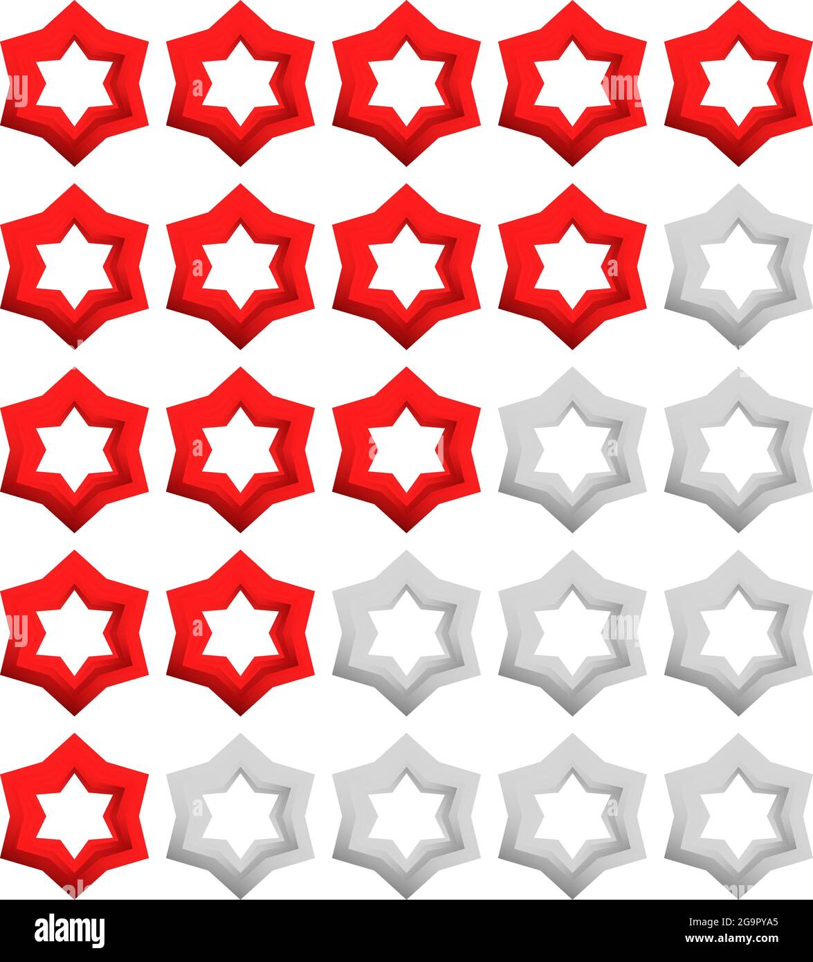Star rating element. Value, estimination, user feedback, survey icon ...