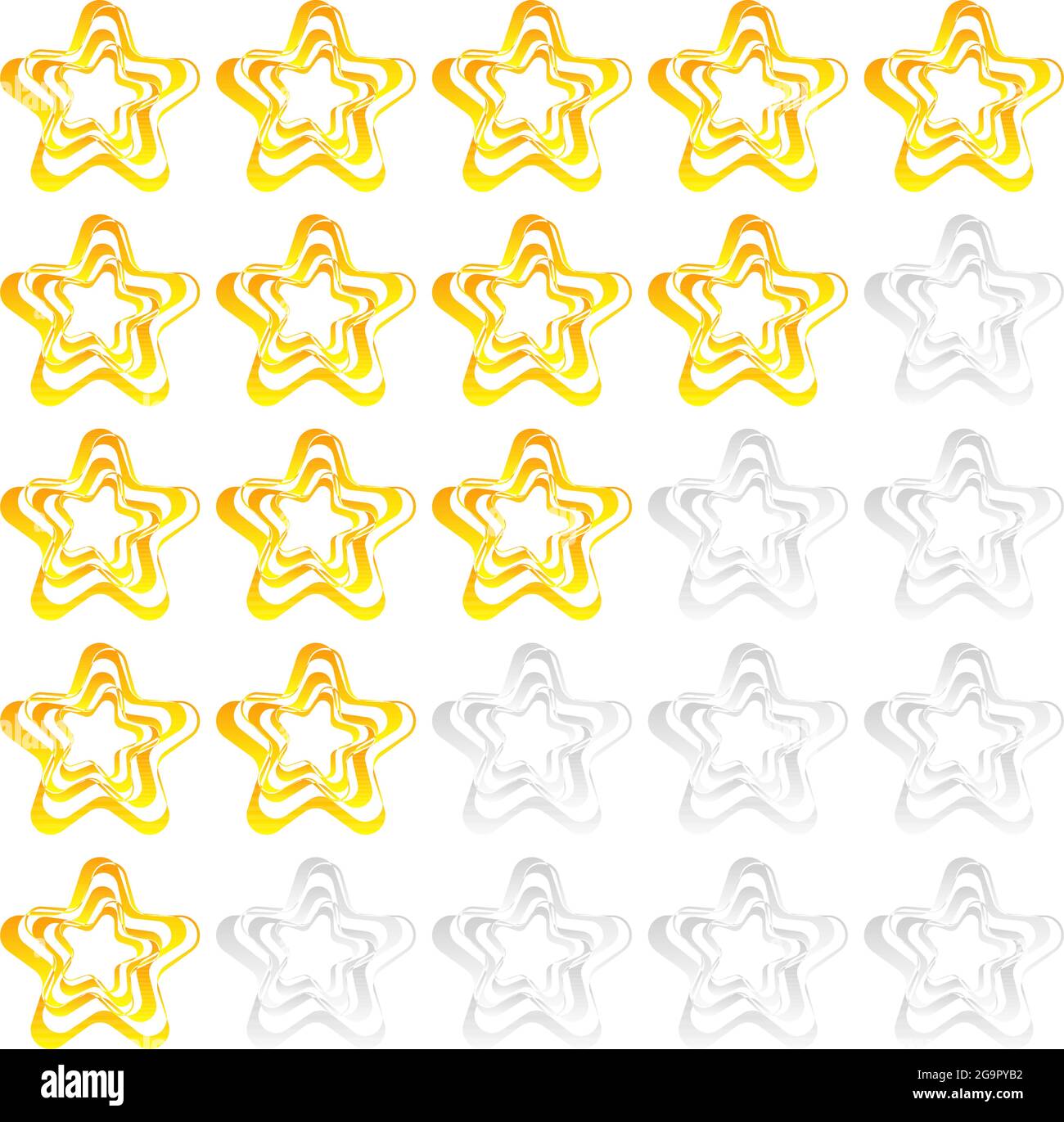 Star rating element. Value, estimination, user feedback, survey icon ...