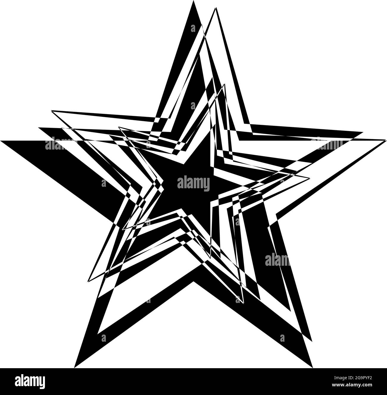 Abstract star icon, design element, symbol – stock vector illustration ...