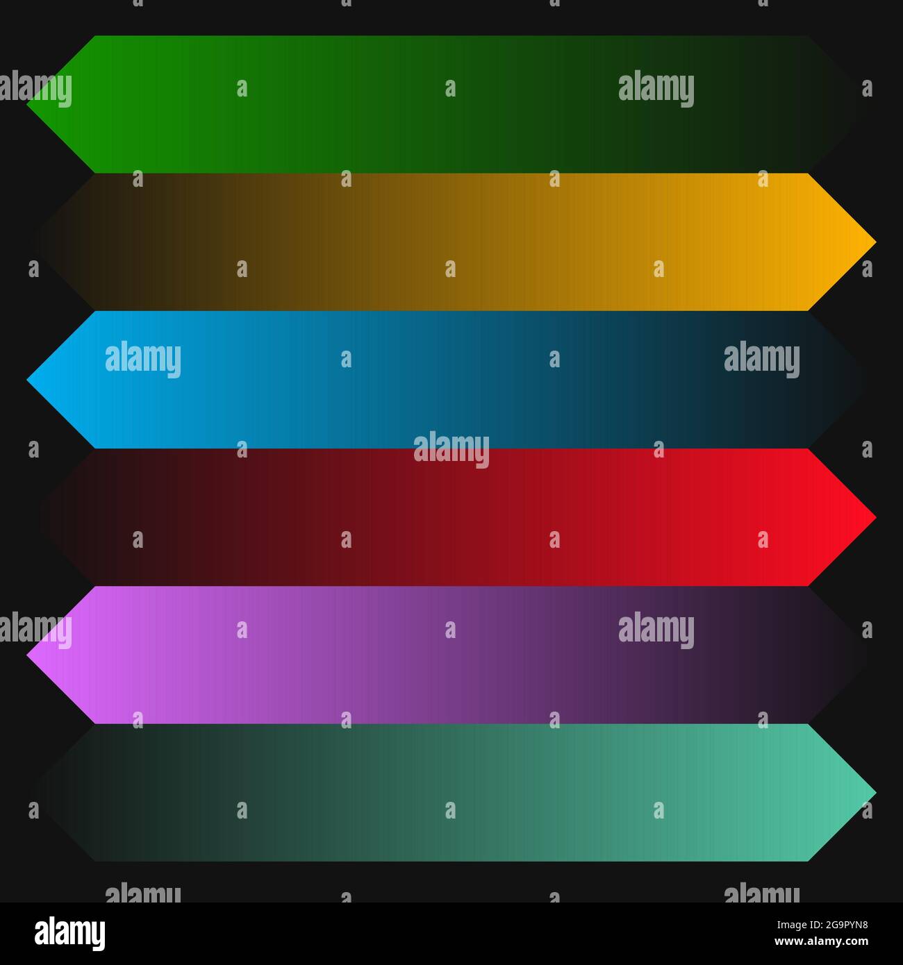 Alternating bars, rectangles simple infographic banner template – stock ...