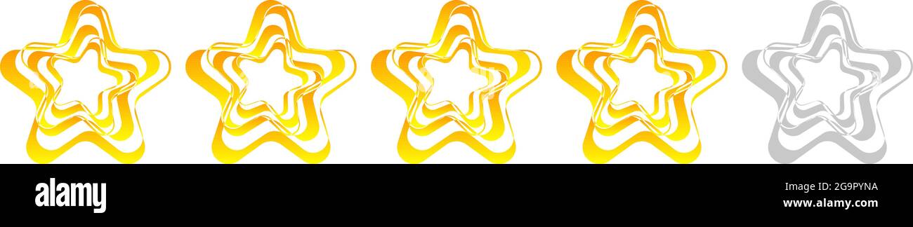 Star rating element. Value, estimination, user feedback, survey icon ...