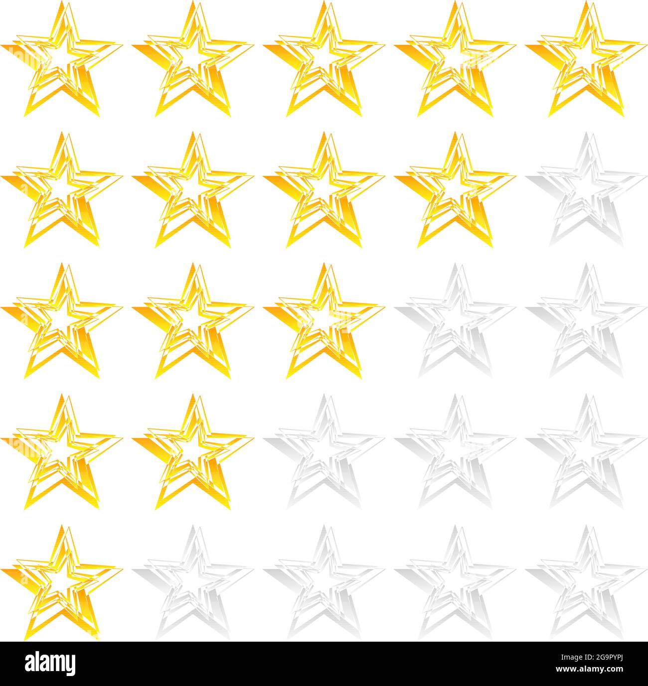 Star rating element. Value, estimination, user feedback, survey icon ...