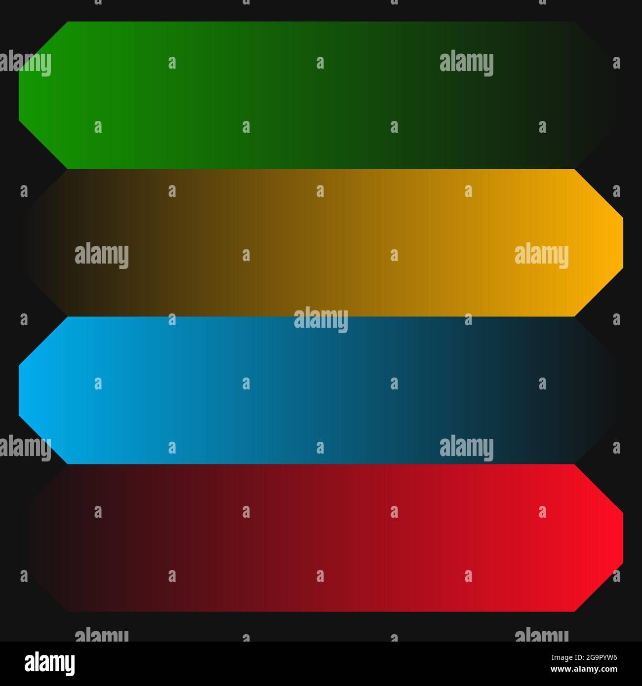 Alternating bars, rectangles simple infographic banner template – stock ...