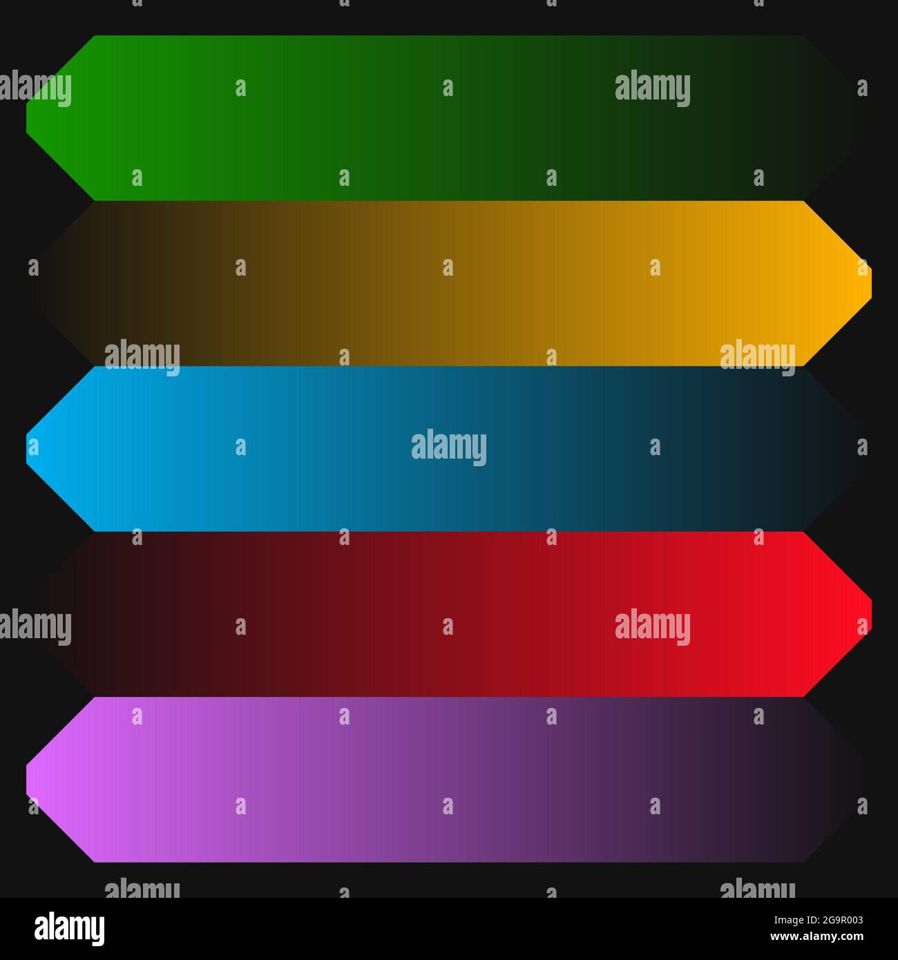 Alternating bars, rectangles simple infographic banner template – stock ...