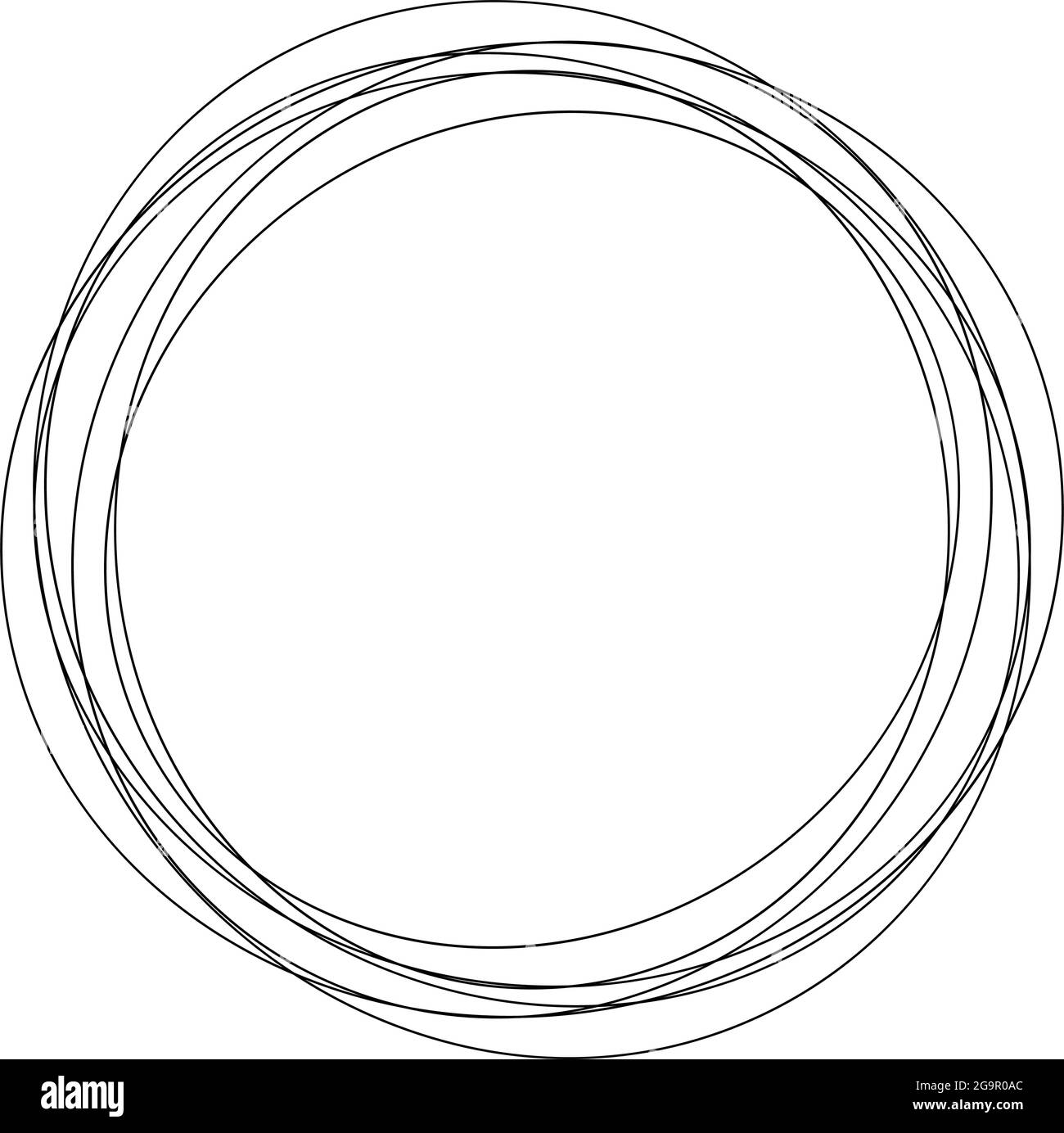 Scribble, doodle, sketchy and sketch circles – stock vector ...