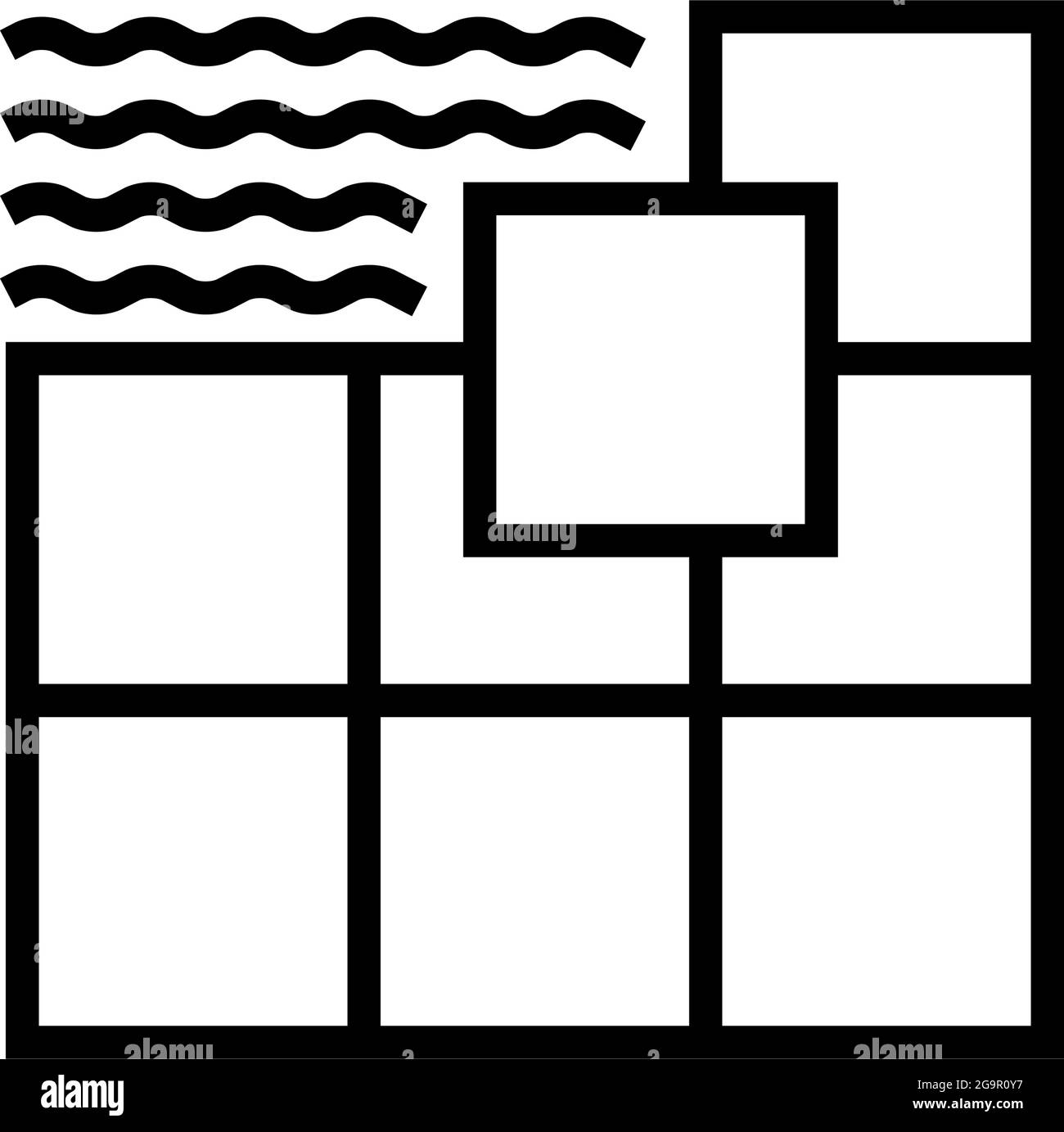 ceramic tile line icon vector illustration Stock Vector Image & Art - Alamy