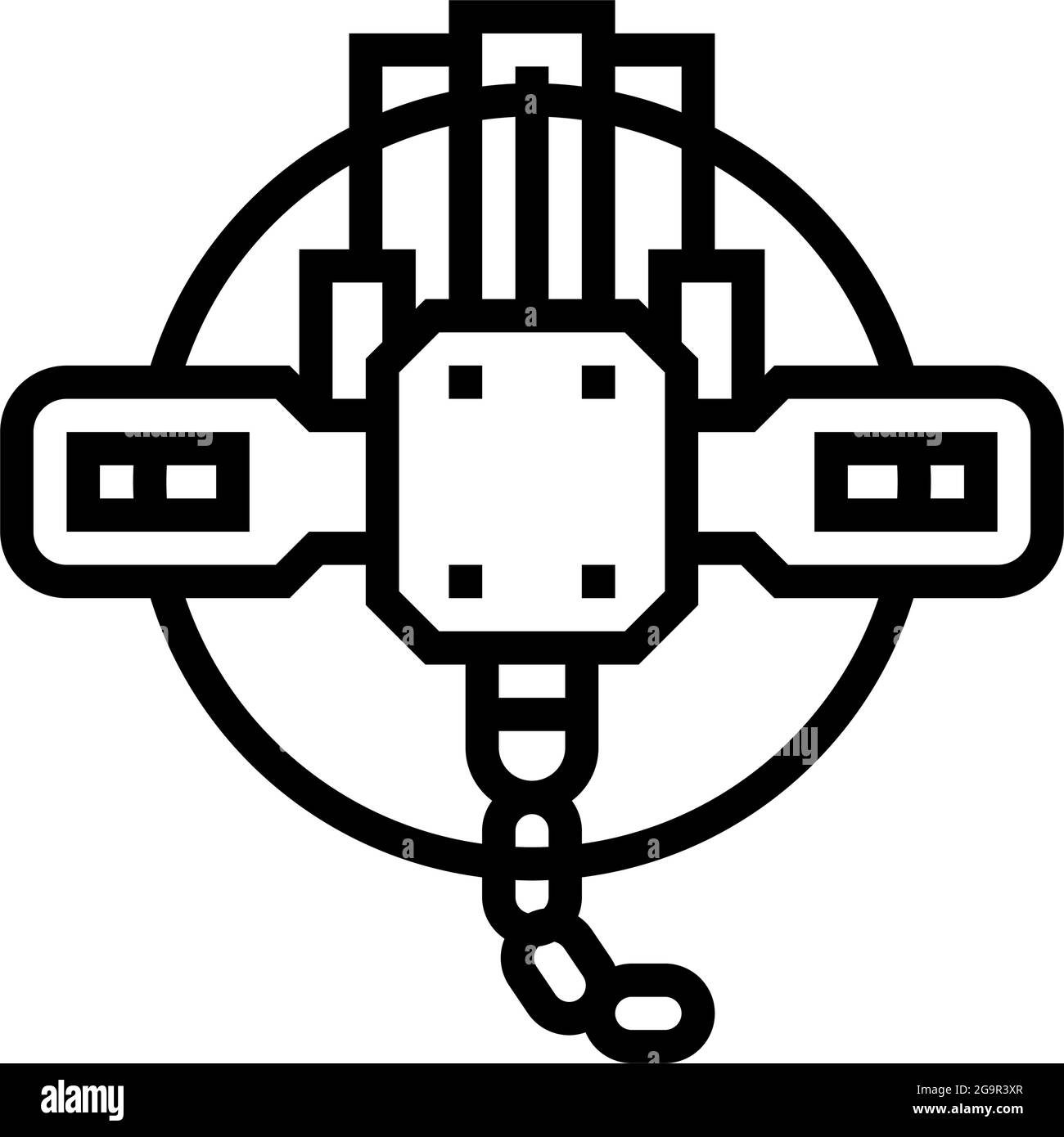 hunting trap line icon vector. hunting trap sign. isolated contour ...