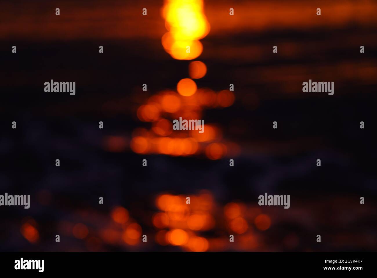 orange sun out of focus Stock Photo - Alamy