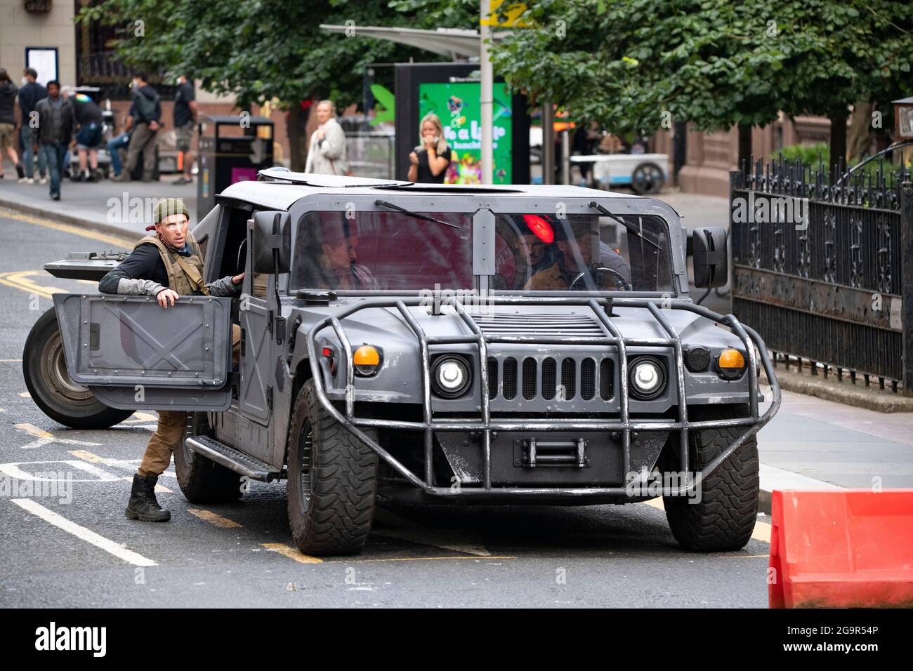 Glasgow, Scotland, UK. 27th July, 2021. PICTURED: The Humvee on the ...