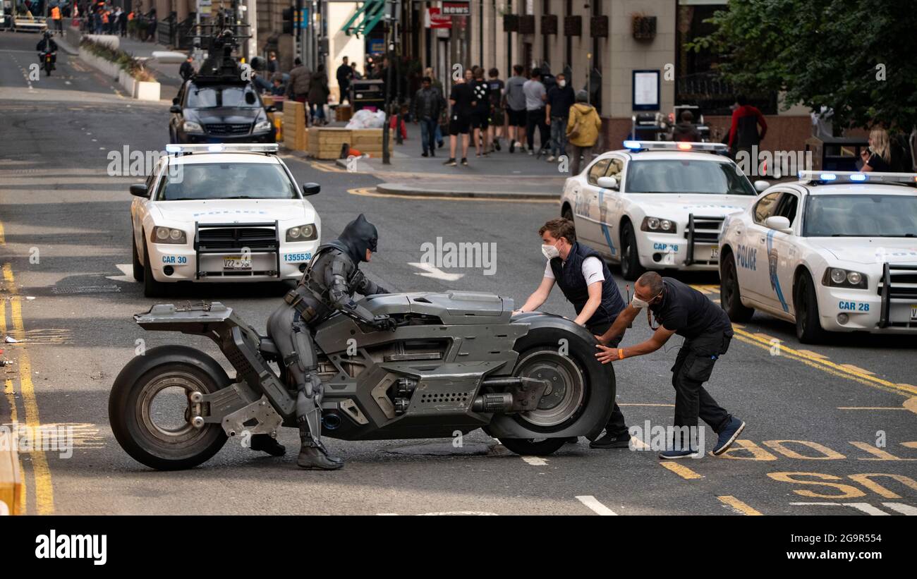 Glasgow, Scotland, UK. 27th July, 2021. PICTURED: The Batcycle/Batblade ...