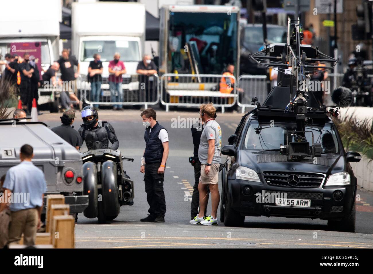 Glasgow, Scotland, UK. 27th July, 2021. PICTURED: The Batcycle/Batblade ...